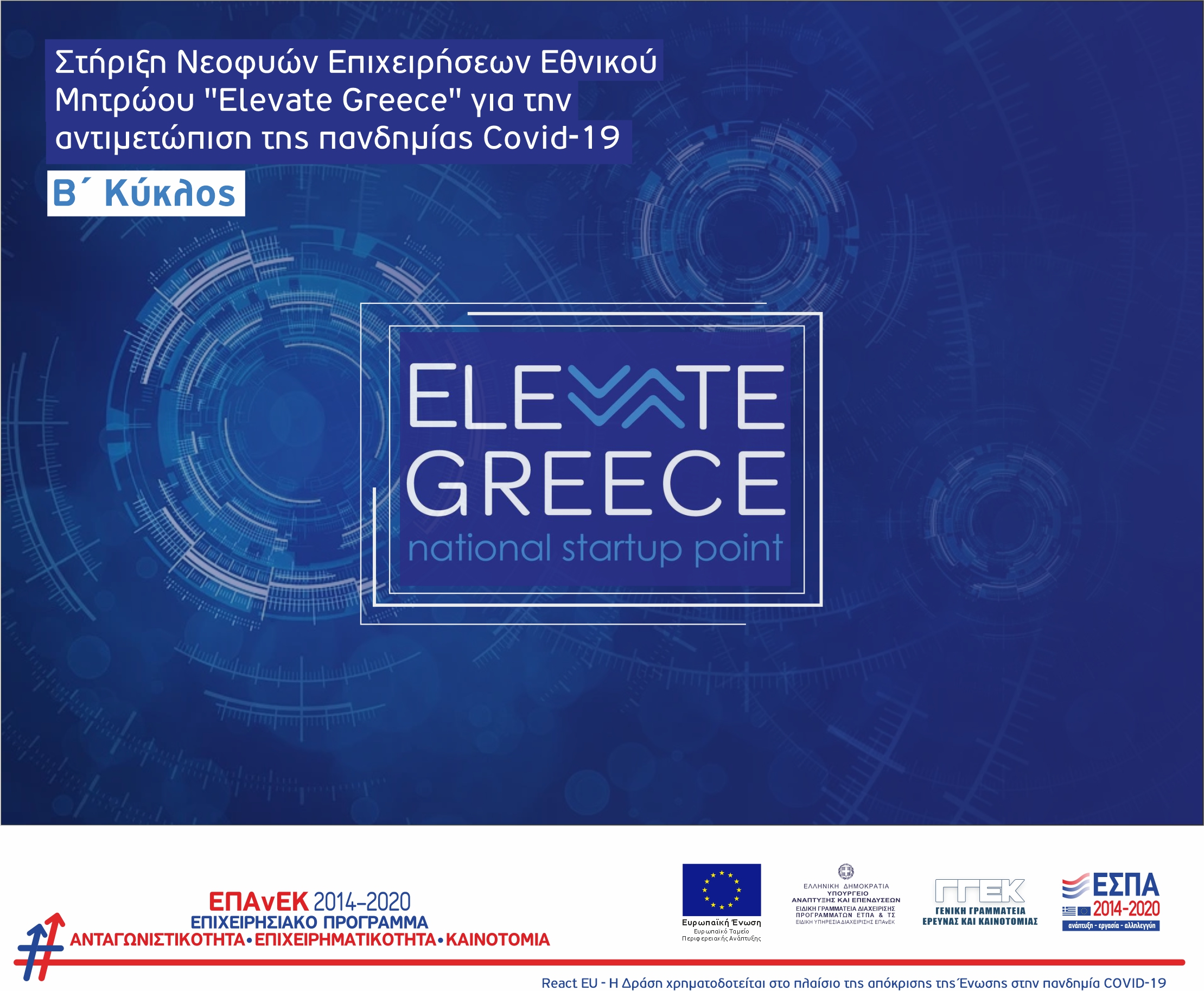 Στήριξη Νεοφυών Επιχειρήσεων Εθνικού Μητρώου «Elevate Greece» για την ...