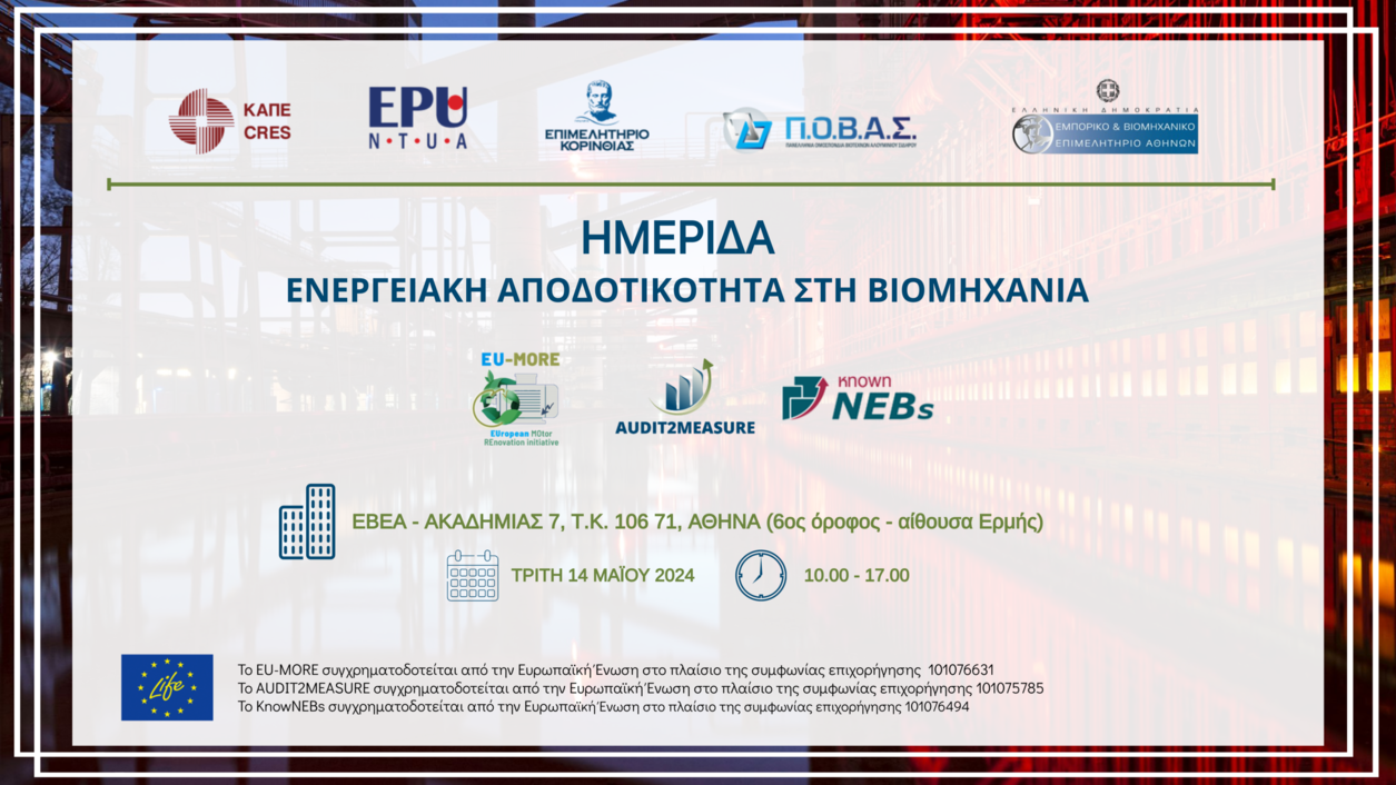 Πρόσκληση σε Ημερίδα για την “Ενεργειακή Αποδοτικότητα στη Βιομηχανία ...